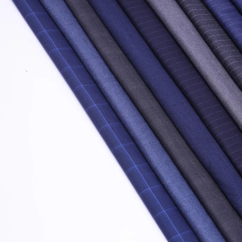 New Summer Fabric Worn Wool Suit Pure Wool Fabric Wool Men's Suit Set ...